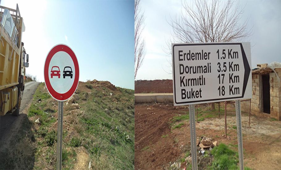 KIRSAL ULAŞIMDA LEVHALAR YENİLENDİ - Şanlıurfa Büyükşehir Belediyesi